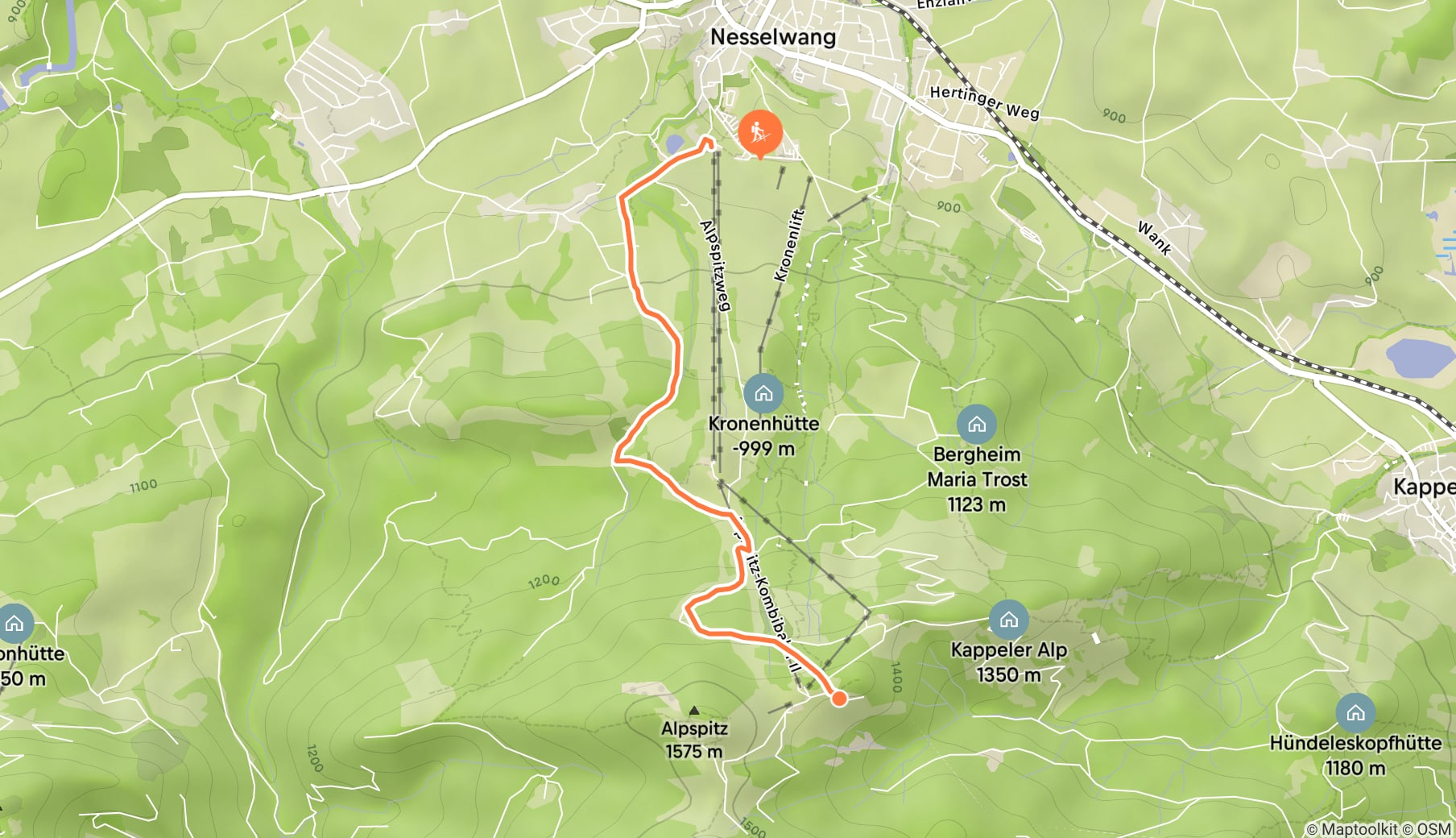 Skitouren: Pistenskitour: Von Nesselwang auf den Alpspitz - 3:15 h - 7 ...