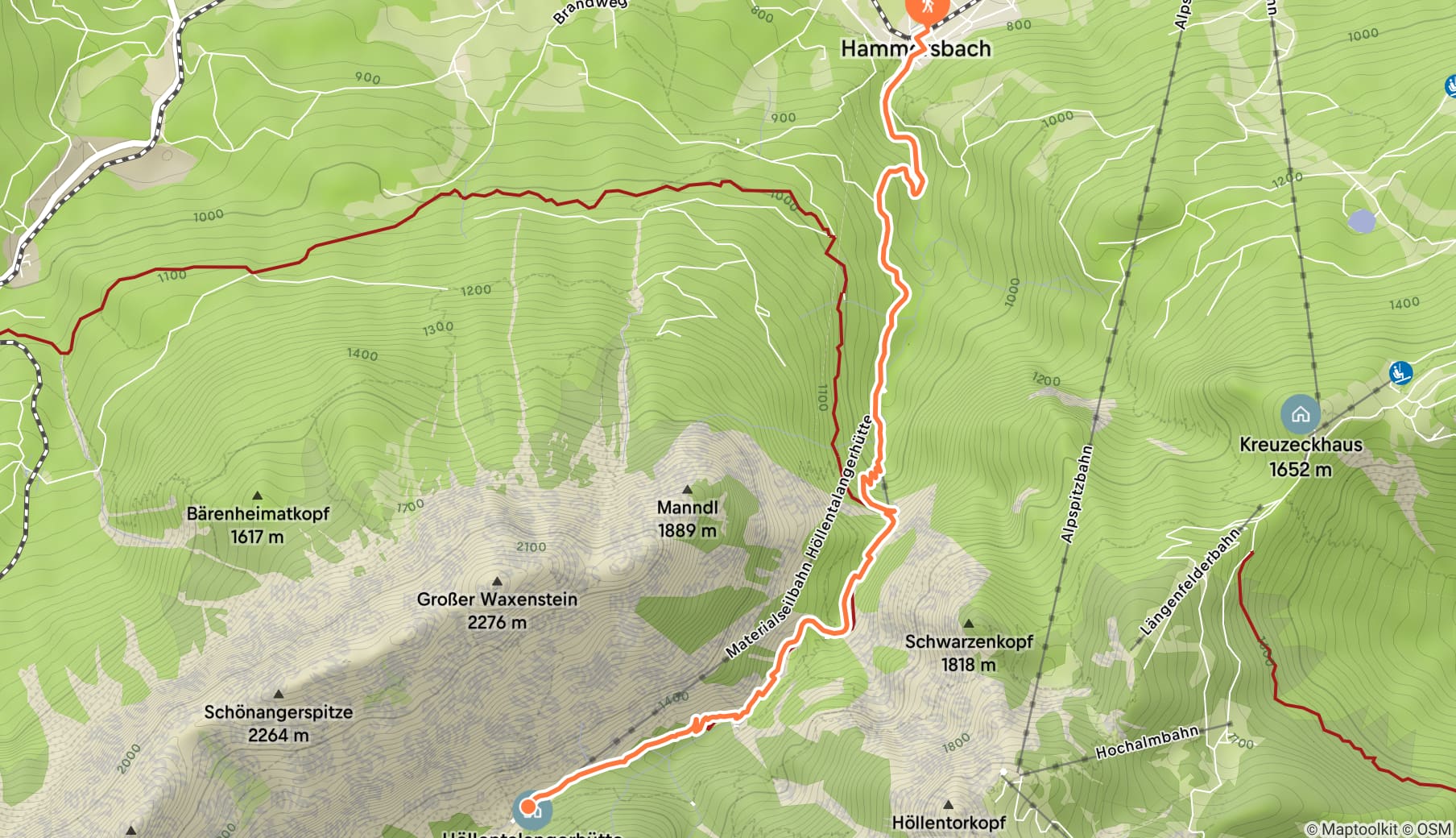 Wandern: Wanderung zur Höllentalangerhütte von Hammersbach/Garmisch ...