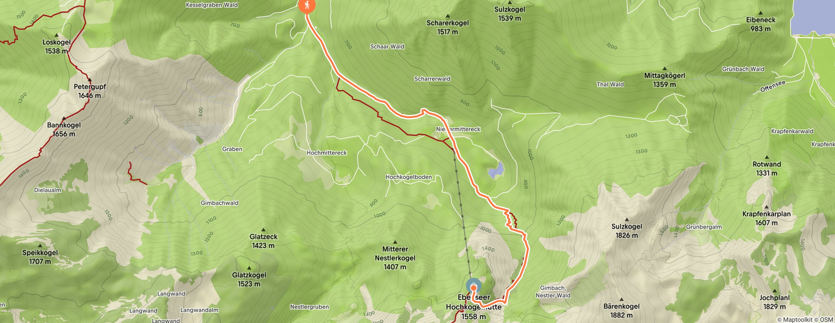Wandern: Wanderung zum Hochkogelhaus von Ebensee - 3:00 h - 5 km ...