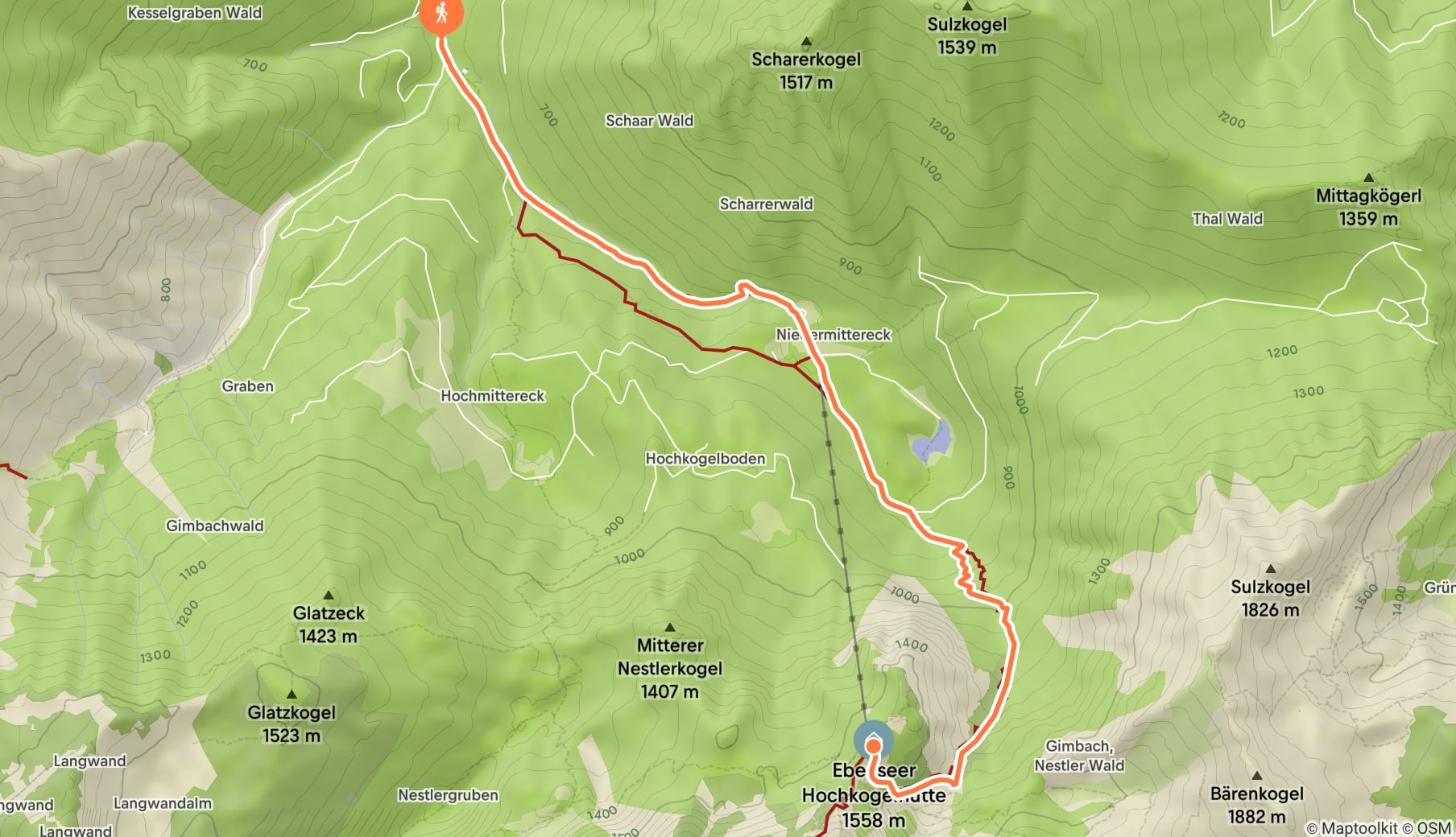 Wandern: Wanderung zum Hochkogelhaus von Ebensee - 3:00 h - 5 km ...