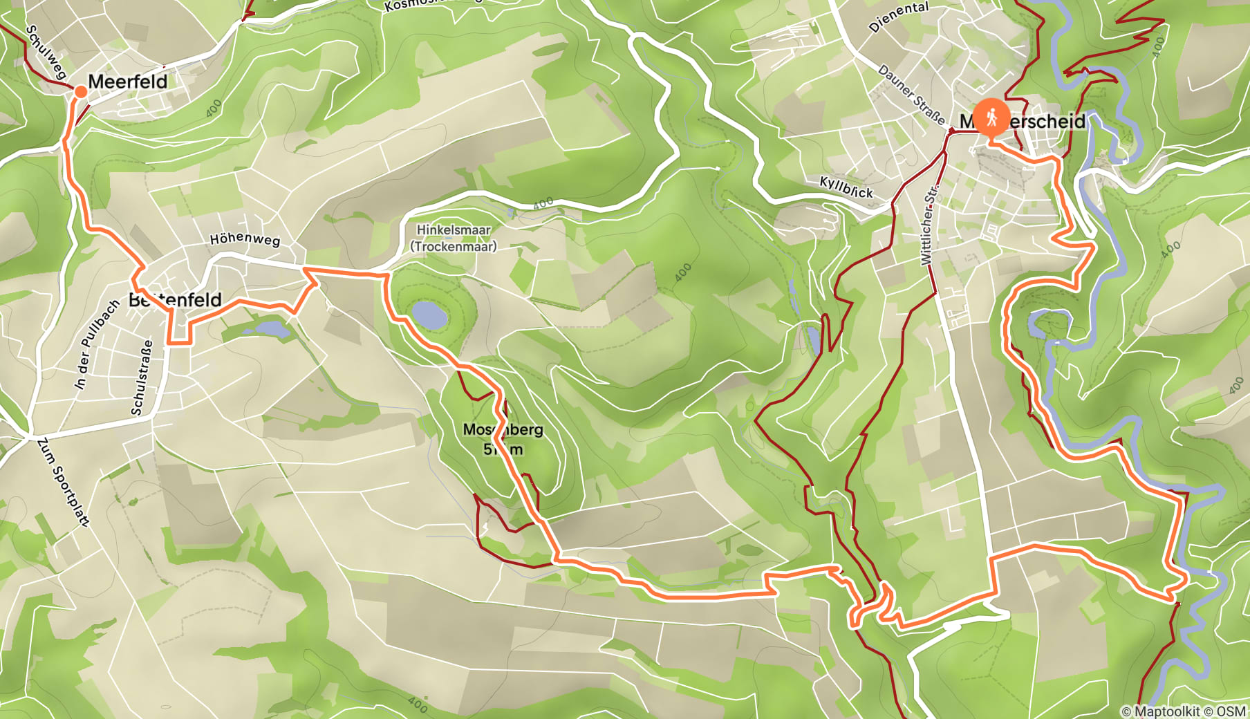 Wandern: VulkaMaar-Pfad, Etappe 1: Von Manderscheid über Bettenfeld ...