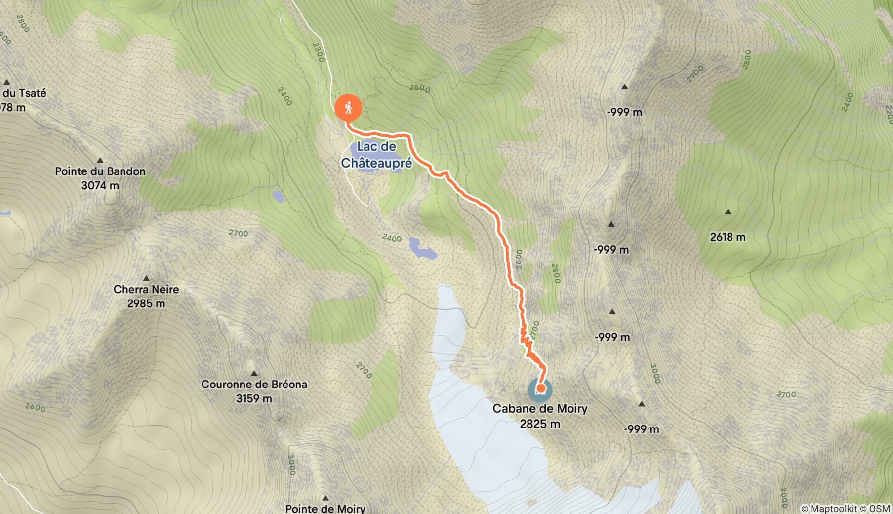 Wandern: Wanderung zur Cabane de Moiry vom Lac de Moiry - 1:30 h - 3 km ...