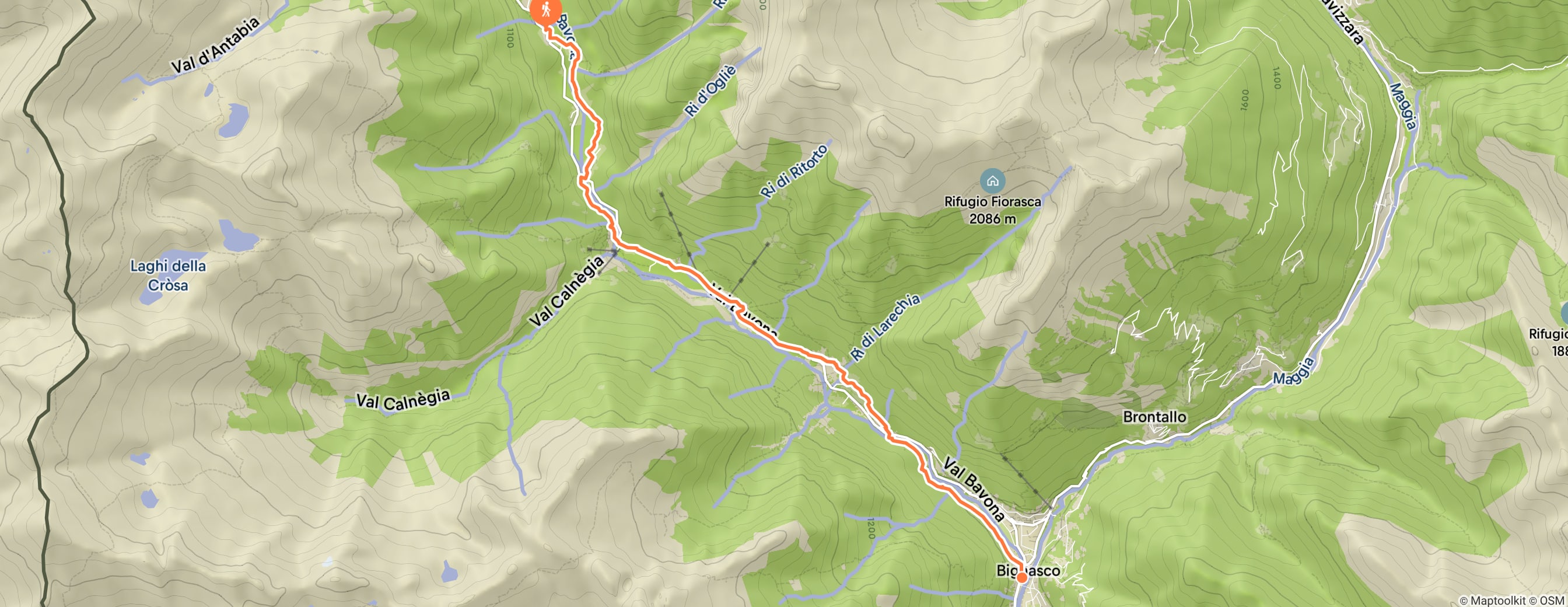 Wandern: Sonlerto - Wasserfall Foroglio - Bignasco - 2:30 h - 10 km ...