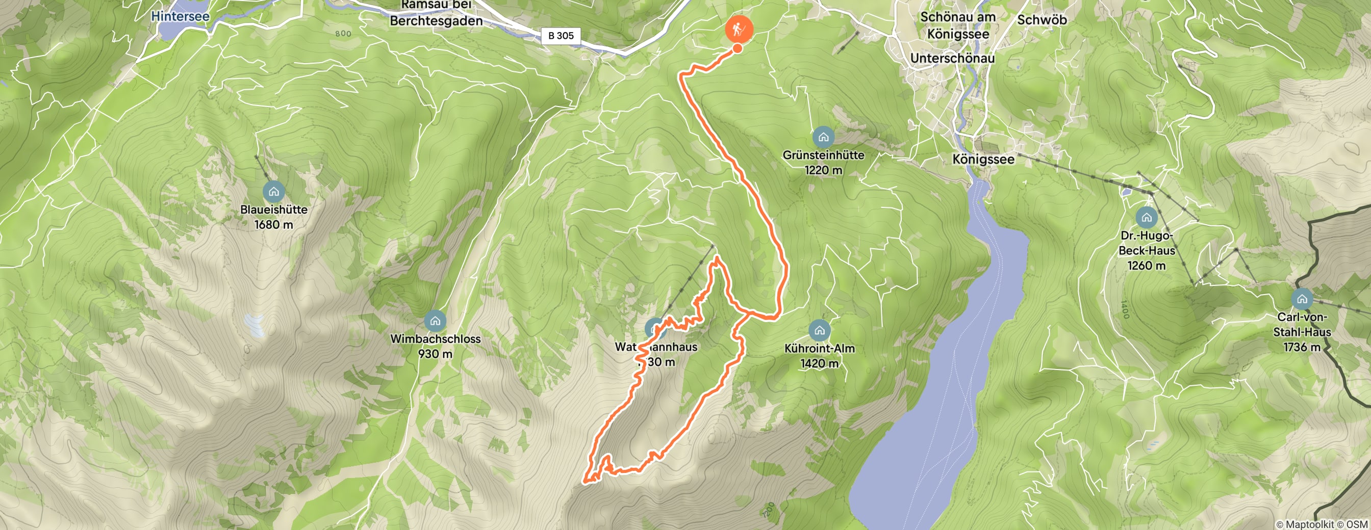 Berg- und Hochtouren: Über die Wiederroute auf den Watzmann - 9:45 h ...