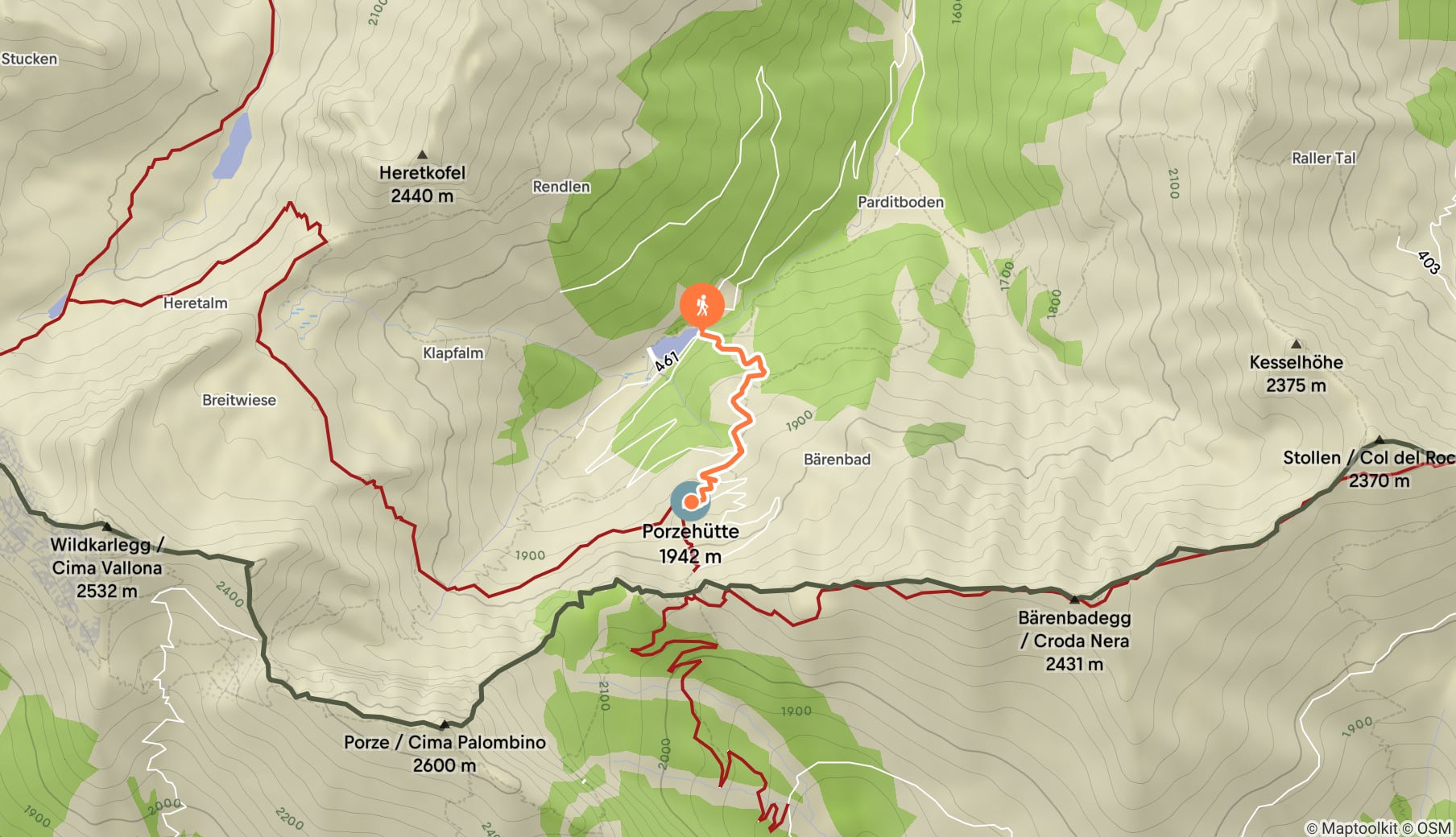 Wandern: Wanderung zur Porzehütte vom Klapfsee / Obertilliach - 1:00 h ...