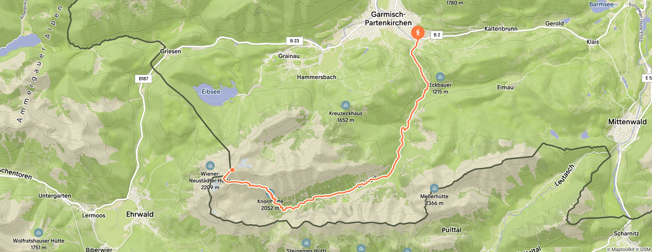 Wandern: Zugspitze durch das Reintal - 8:00 h - 21 km - Bergwelten