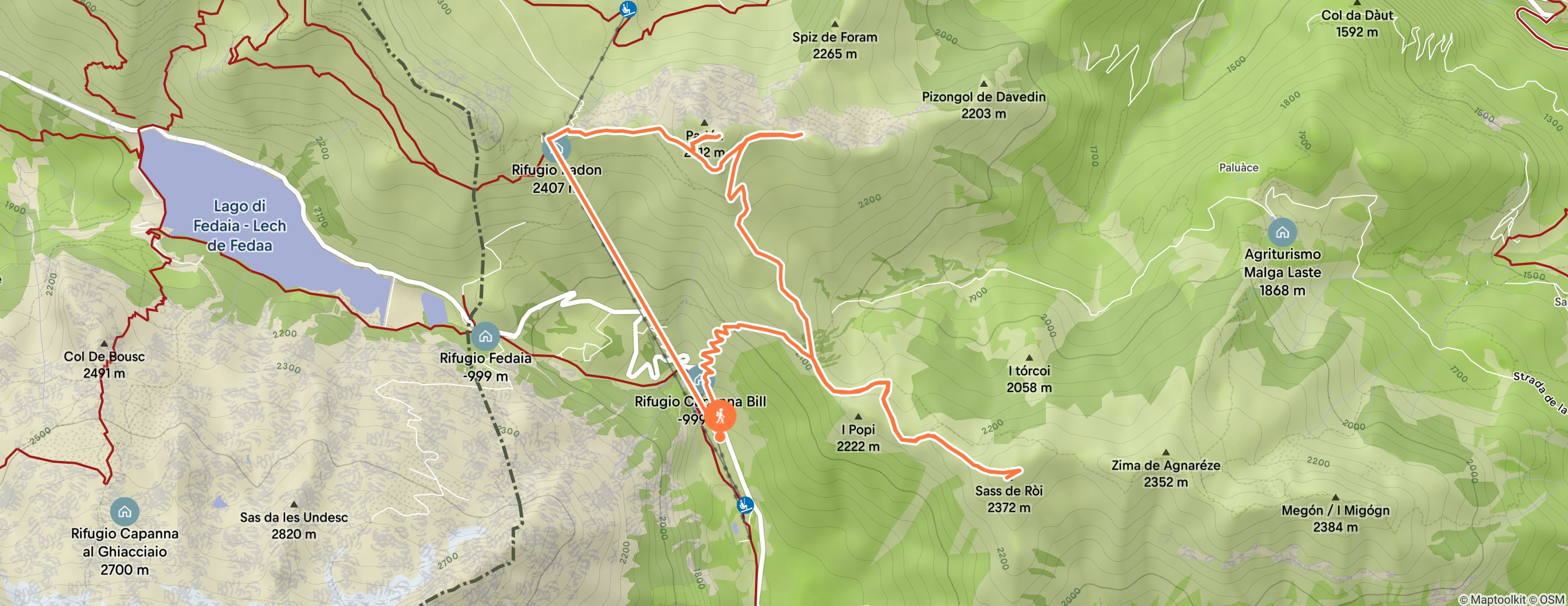 Wandern: Monte Padòn, Monte Laste, Sass de Roi - 4:15 h - 9 km - Bergwelten