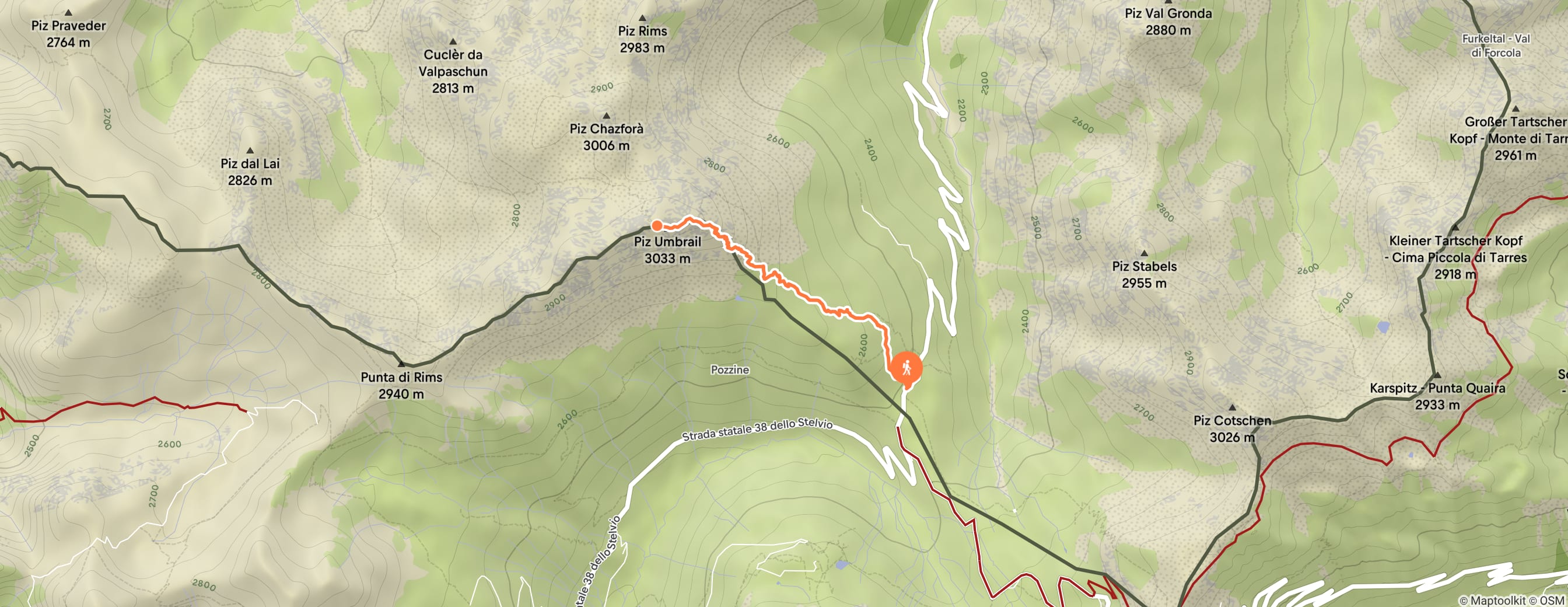 Wandern: Piz Umbrail vom Umbrailpass - 1:20 h - 2 km - Bergwelten