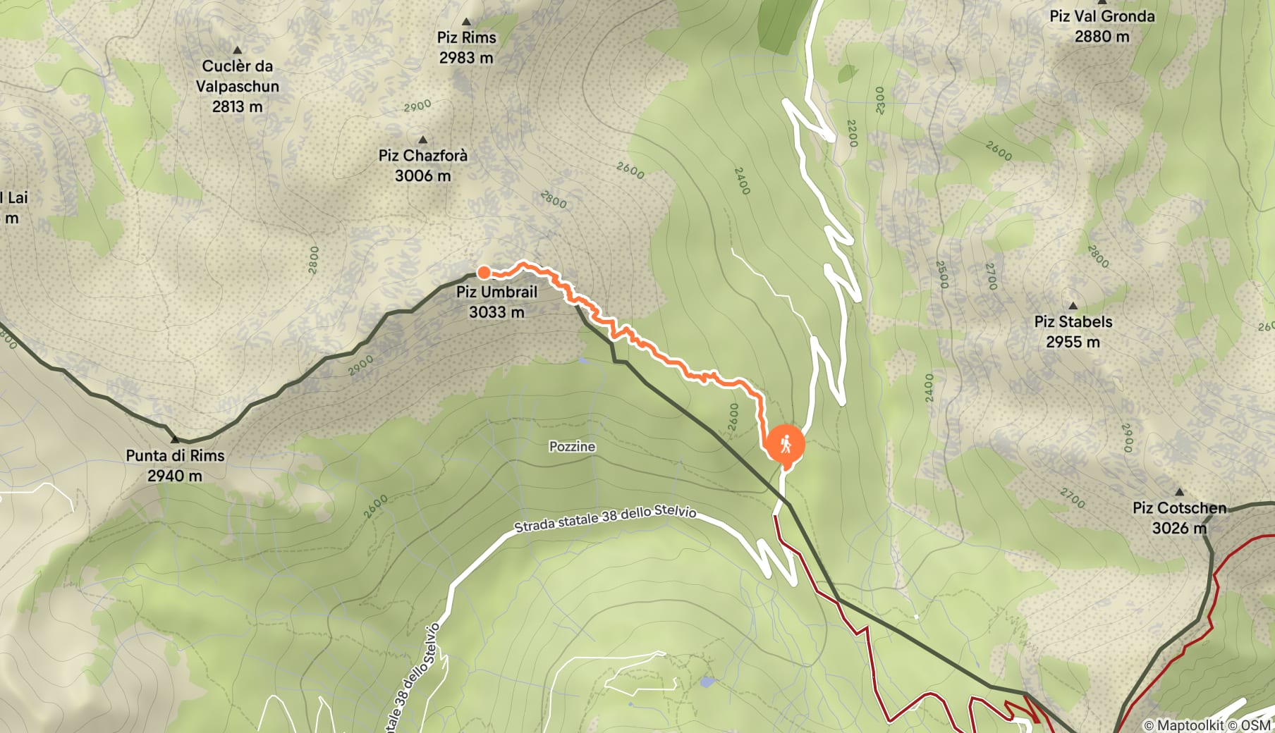 Wandern: Piz Umbrail vom Umbrailpass - 1:20 h - 2 km - Bergwelten