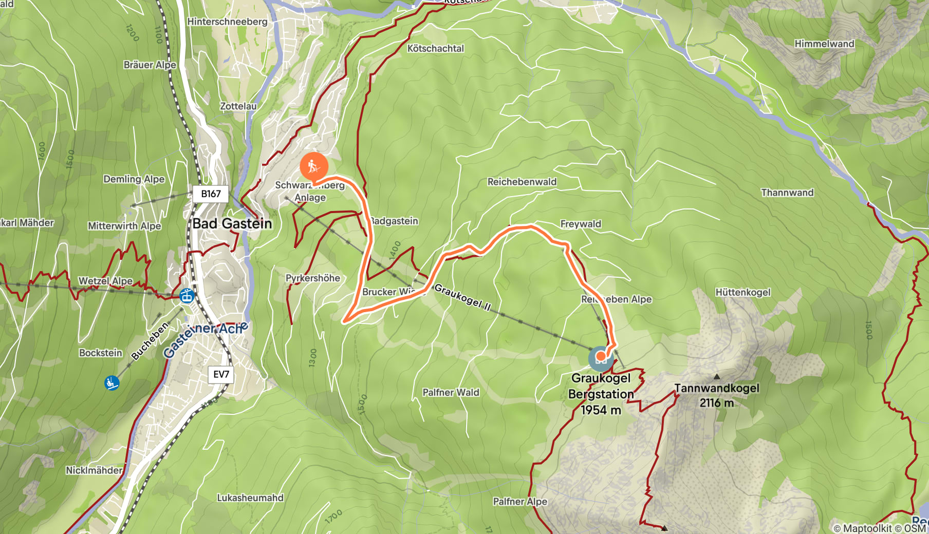 Skitouren: Pistenskitour: Graukogel - 2:00 h - 4 km - Bergwelten