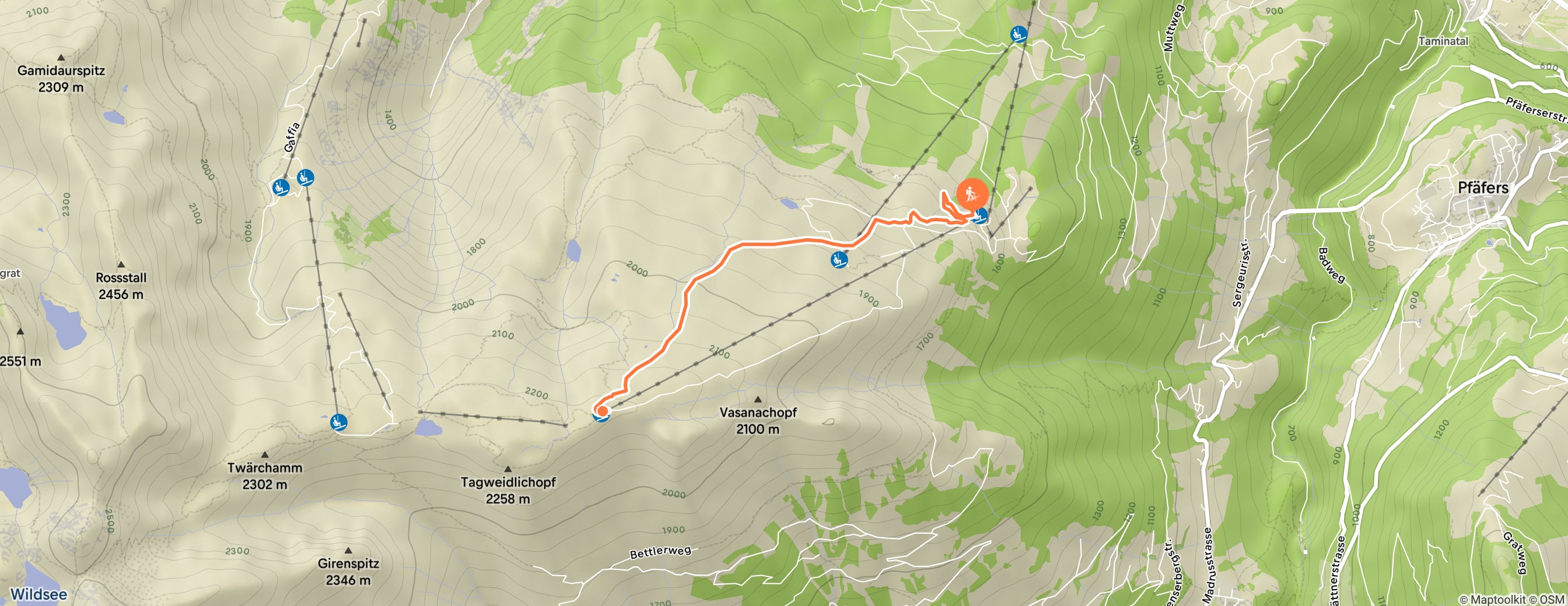 Skitouren: Tages-Skitouren Piste Pizol - 1:40 h - 3 km - Bergwelten
