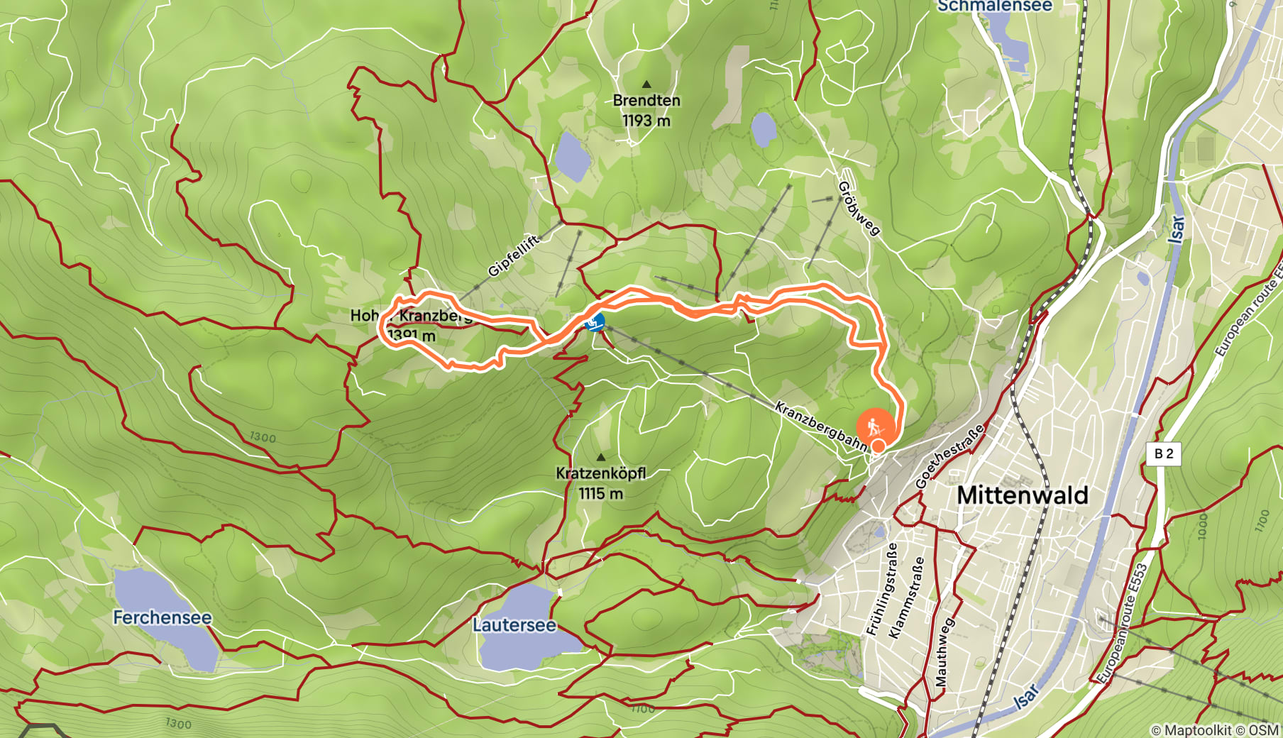 Skitouren: Kranzberg bei Mittenwald - 2:30 h - 7 km - Bergwelten