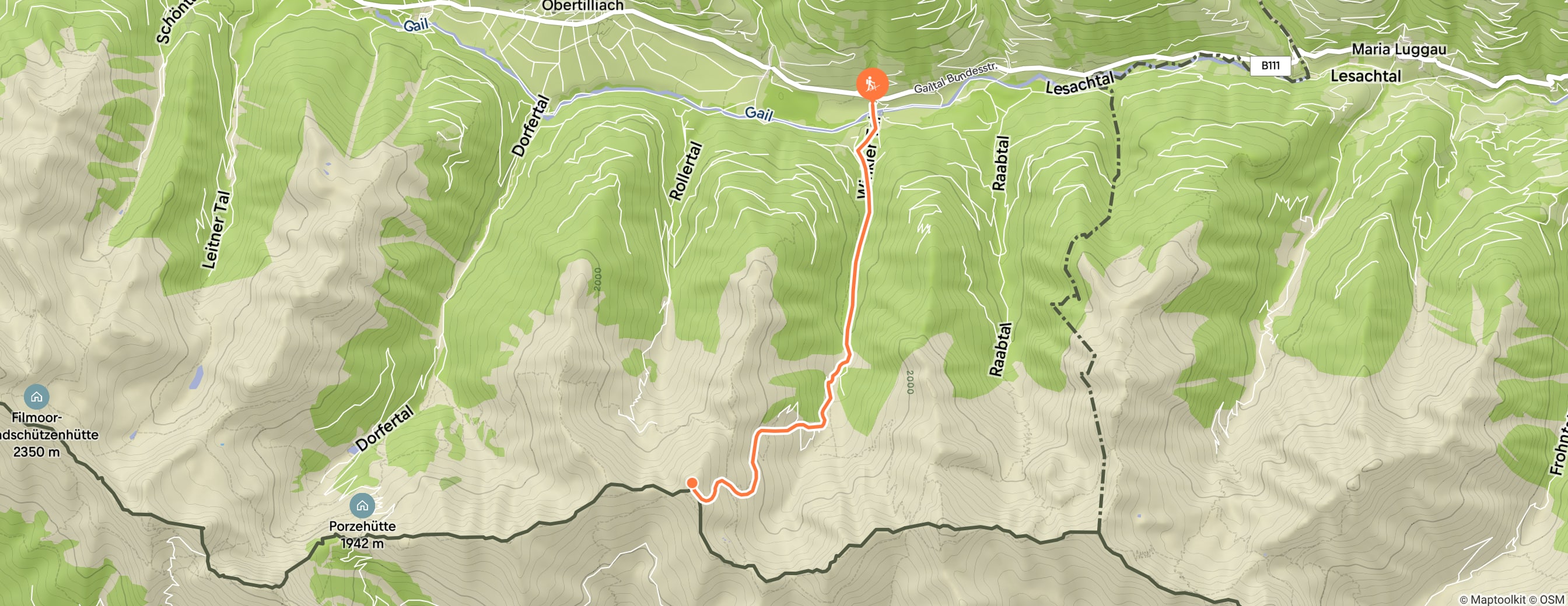 Skitouren: Auf die Reiterkarspitze von Obertilliach - 4:00 h - 6 km ...
