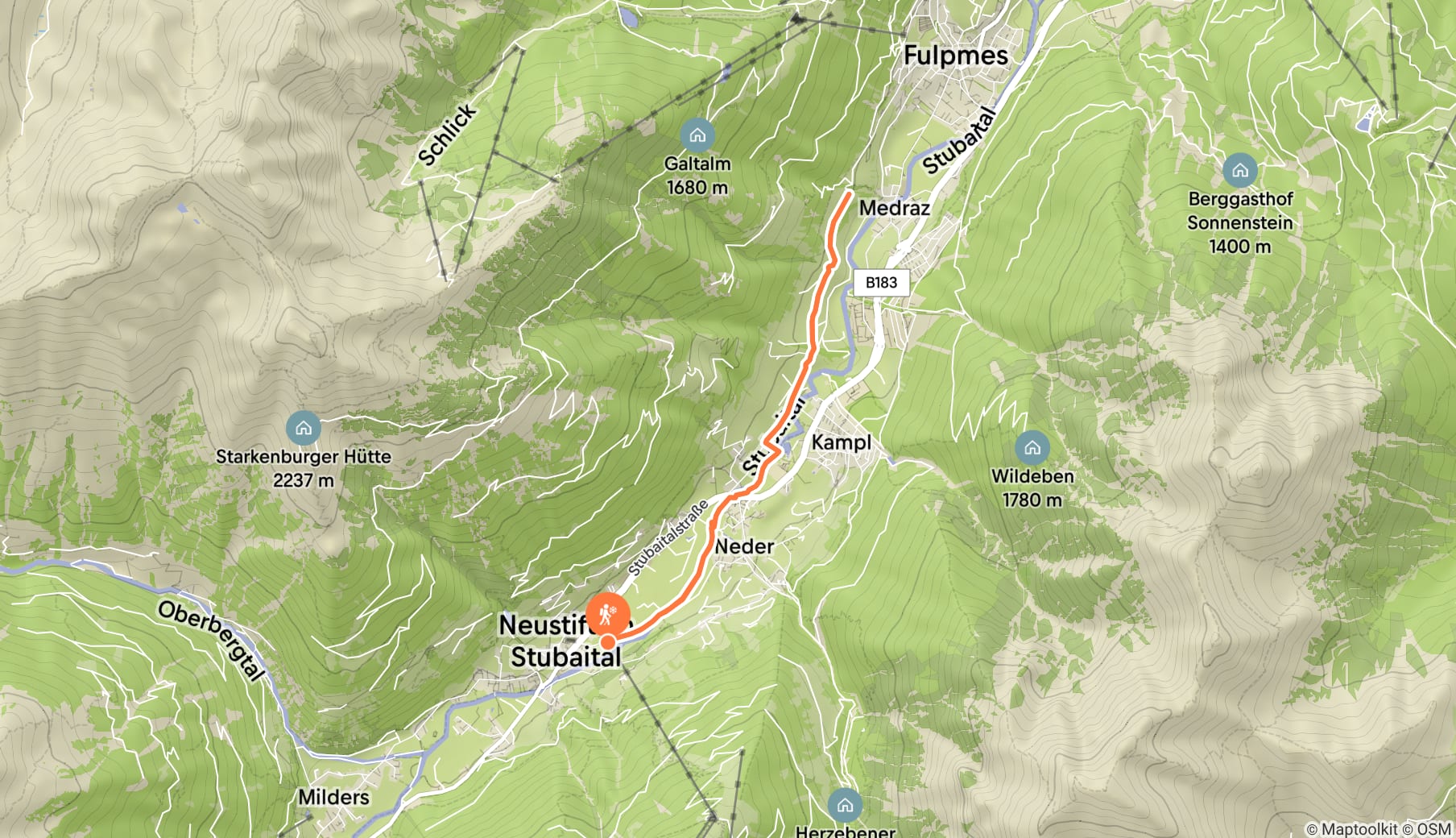 Winterwandern: Winterwanderweg Neustift - Gröbenhof - 3:00 h - 9 km ...