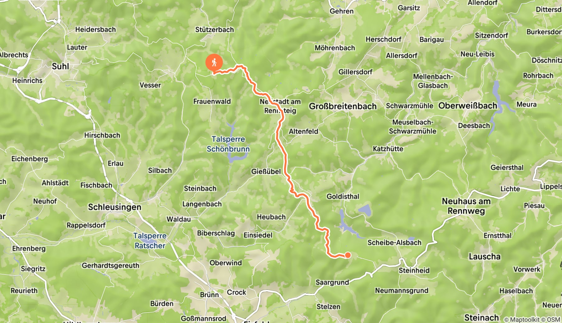 Wandern: Rennsteig, Etappe 5: Von Allzunah nach Friedrichshöhe - 24 km ...