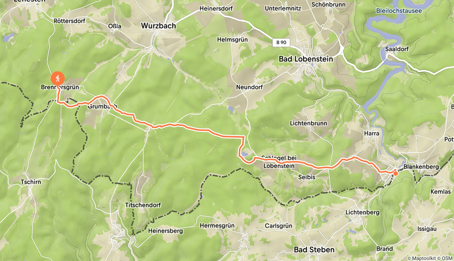 Wandern: Rennsteig, Etappe 8: Von Brennersgrün nach Blankenstein - 6:00 ...