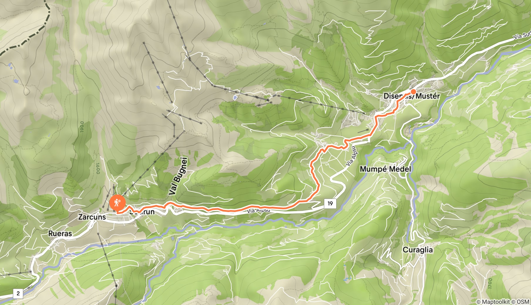 Winterwandern: Sedrun - Disentis, der Klassiker - 2:30 h - 9 km ...