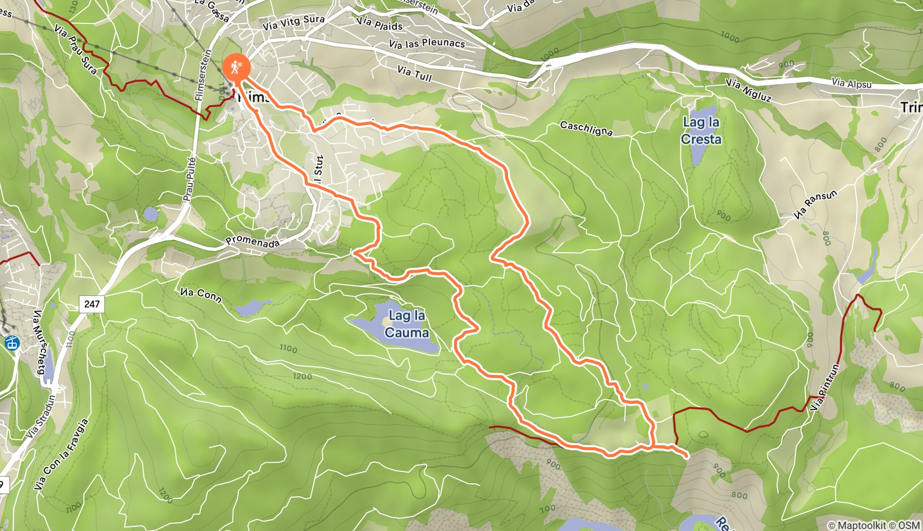 Winterwandern: Rundwanderung: Caumasee - Rheinschlucht "Swiss Grand ...
