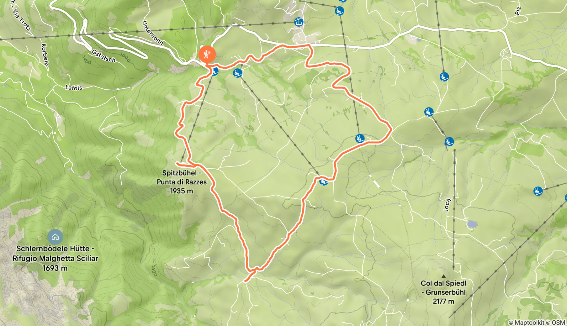 Winterwandern: Spitzbühl-Tschapit-Runde zur Gstatsch Schweige auf der ...