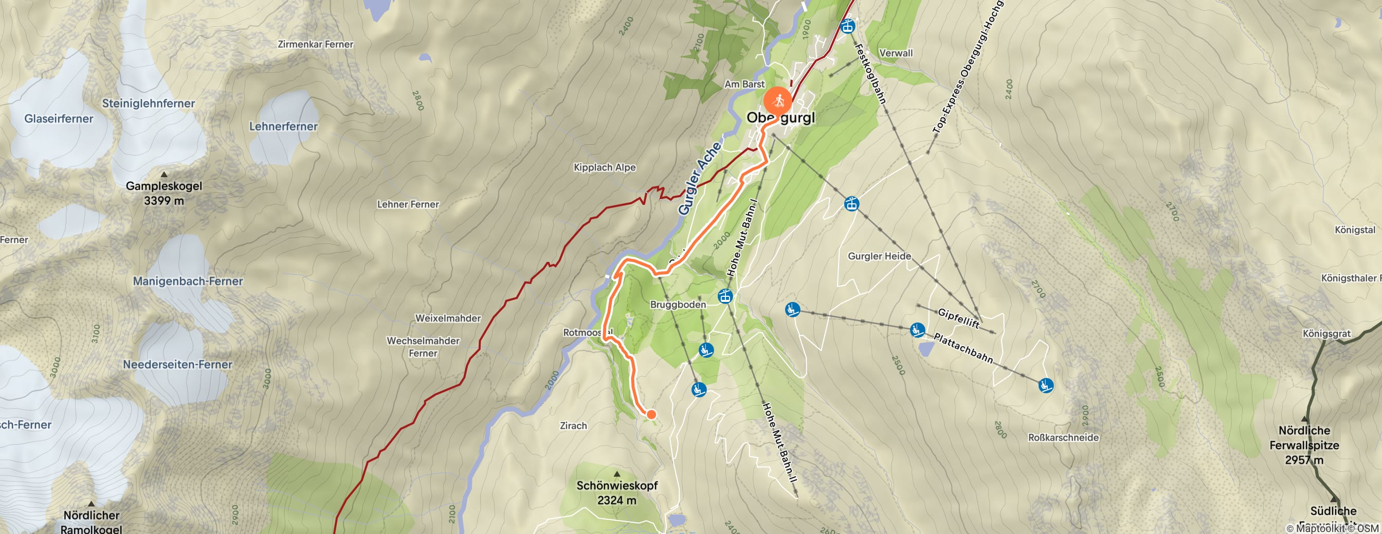 Schneeschuhtouren: Schneeschuhtrail Naturdenkmal Zirbenwald - Obergurgl ...