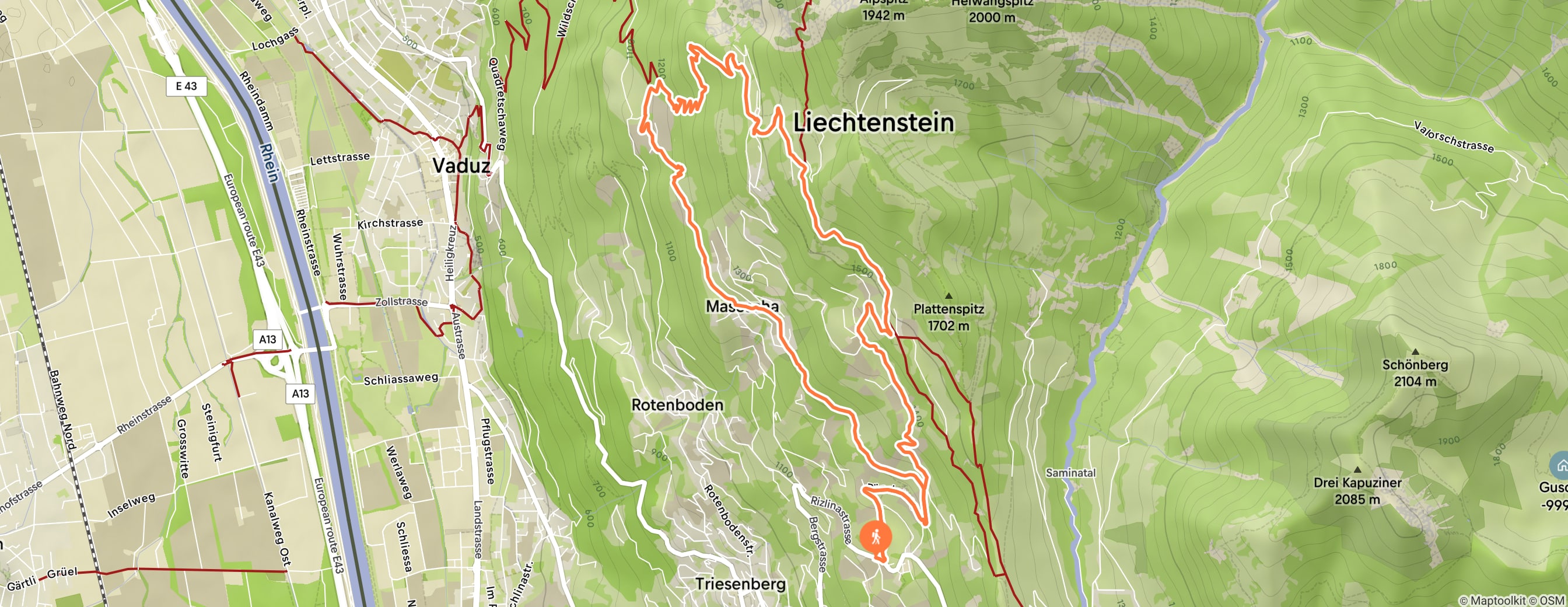 Wandern: Philosophenweg Triesenberg - 4:30 h - 12 km - Bergwelten