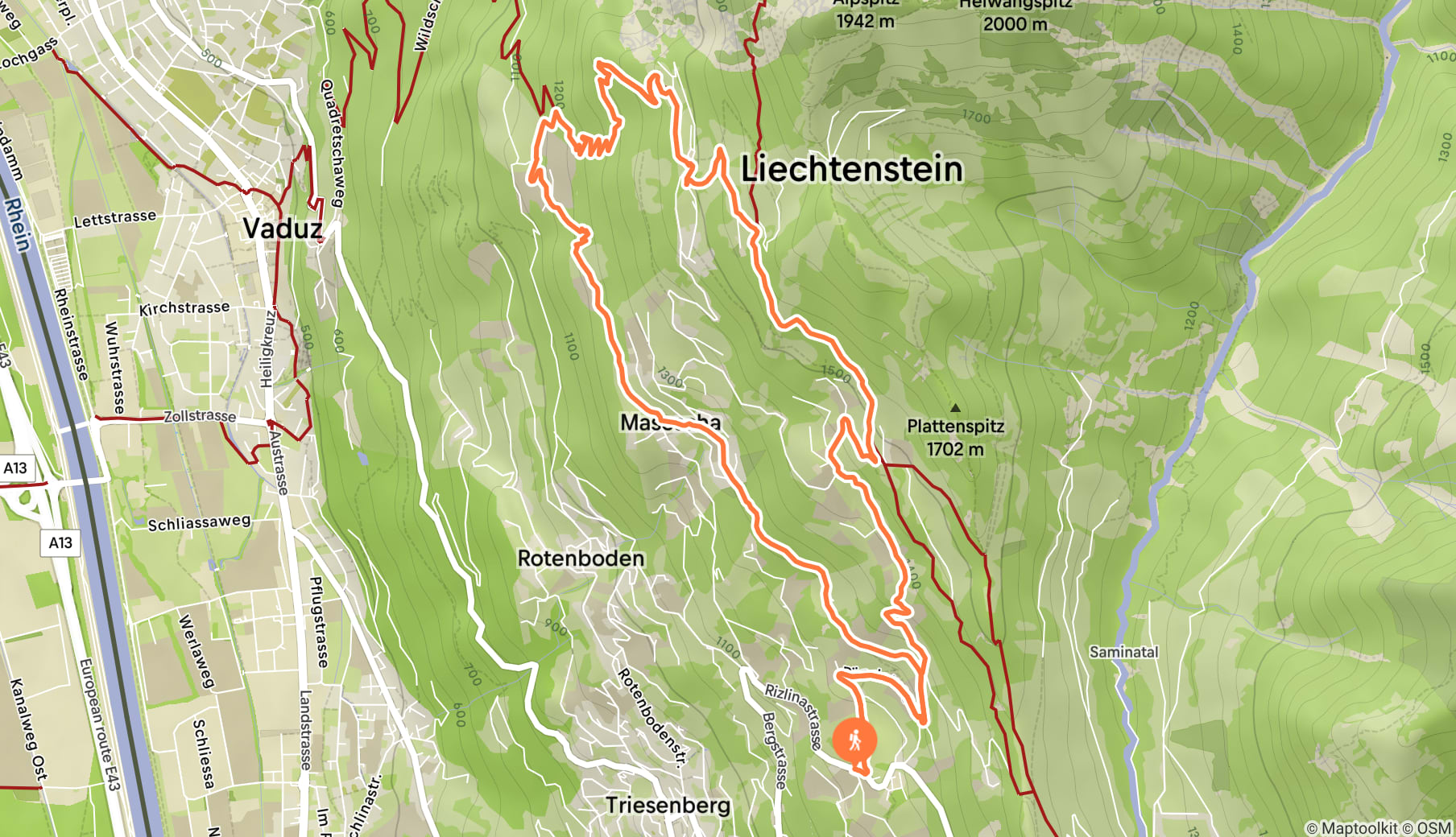 Wandern: Philosophenweg Triesenberg - 4:30 h - 12 km - Bergwelten