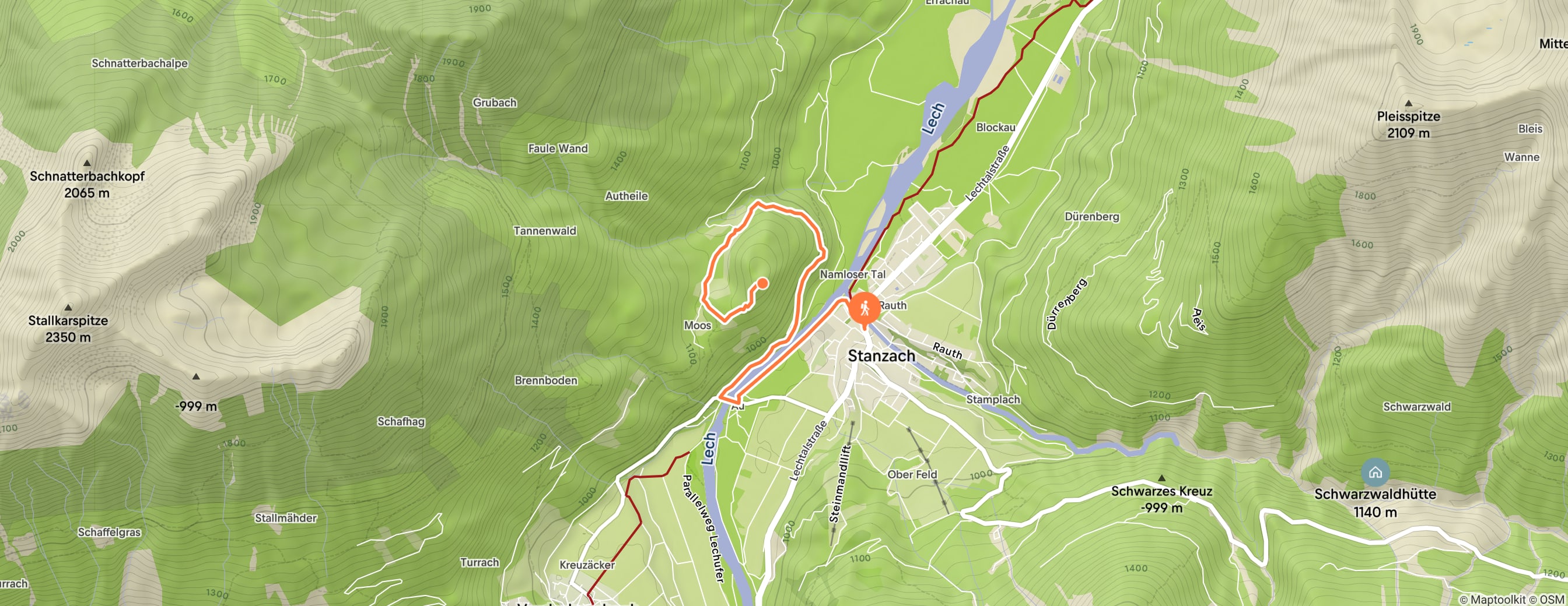 Wandern: Stanzach - Auf den Baichlstein - 1:15 h - 4 km - Bergwelten