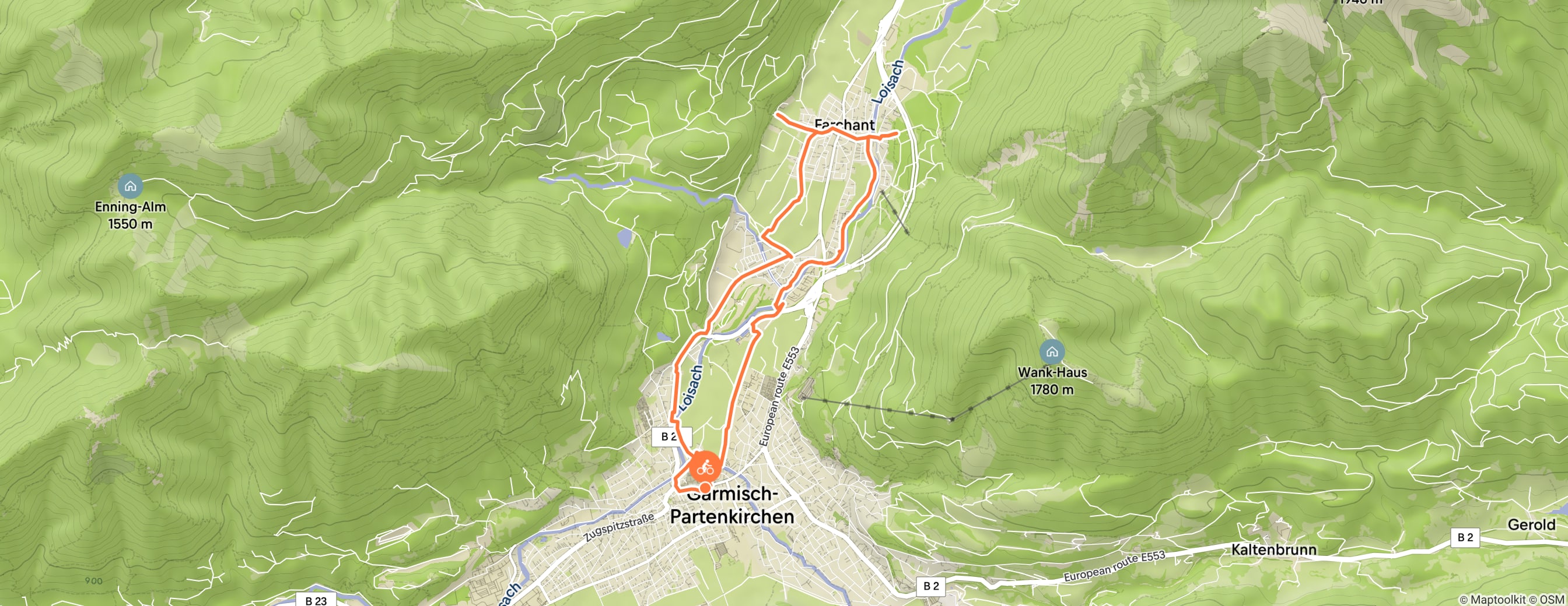 Mountainbike: GaPa radelt - Familien Erlebnistour - 0:55 h - 14 km ...