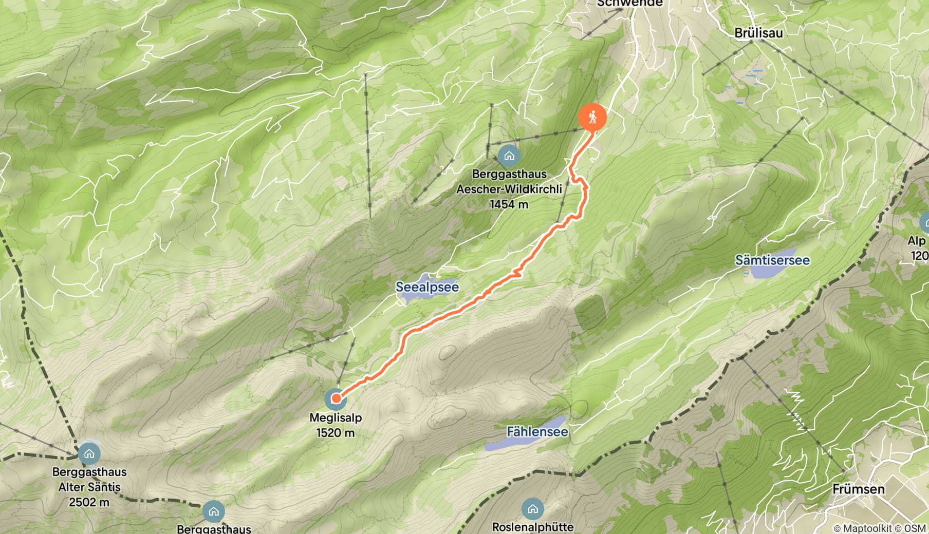 Wandern: Wanderung zum Berggasthof Meglisalp von Wasserauen - 3:00 h ...