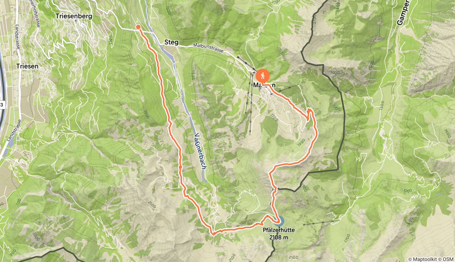 Weitwandern: Route 66 Liechtenstein - Etappe 1: Von Malbun nach Steg ...
