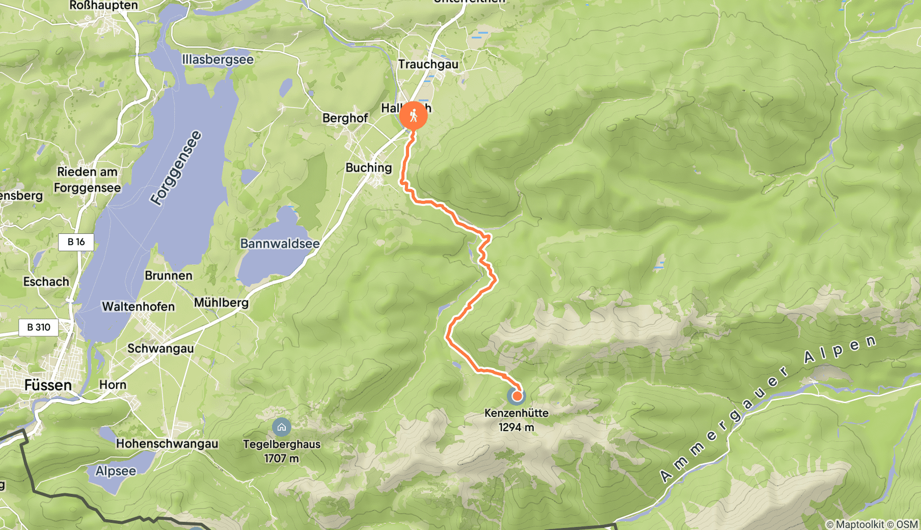 Wandern: Wanderung zur Kenzenhütte von Halblech - 3:30 h - 11 km ...